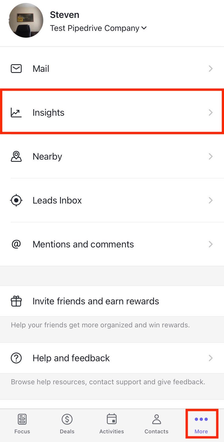 Insights for mobile - Knowledge Base | Pipedrive